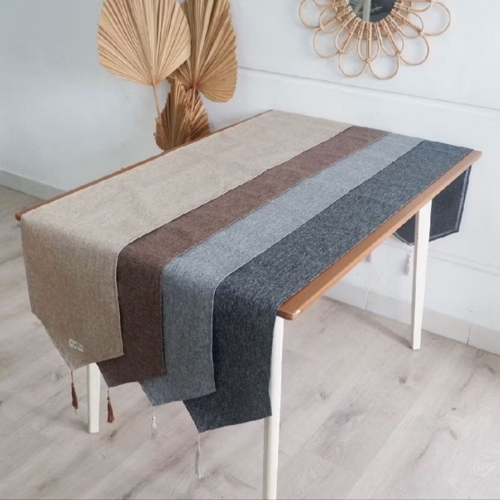 Jual Taplak meja ruang tamu minimalis / taplak meja aesthetic / Taplak ...