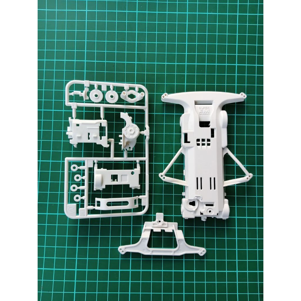 Jual Rep Tamiya PROJECT D Chassis+Gearbox Set SFM Reinforced Putih ...