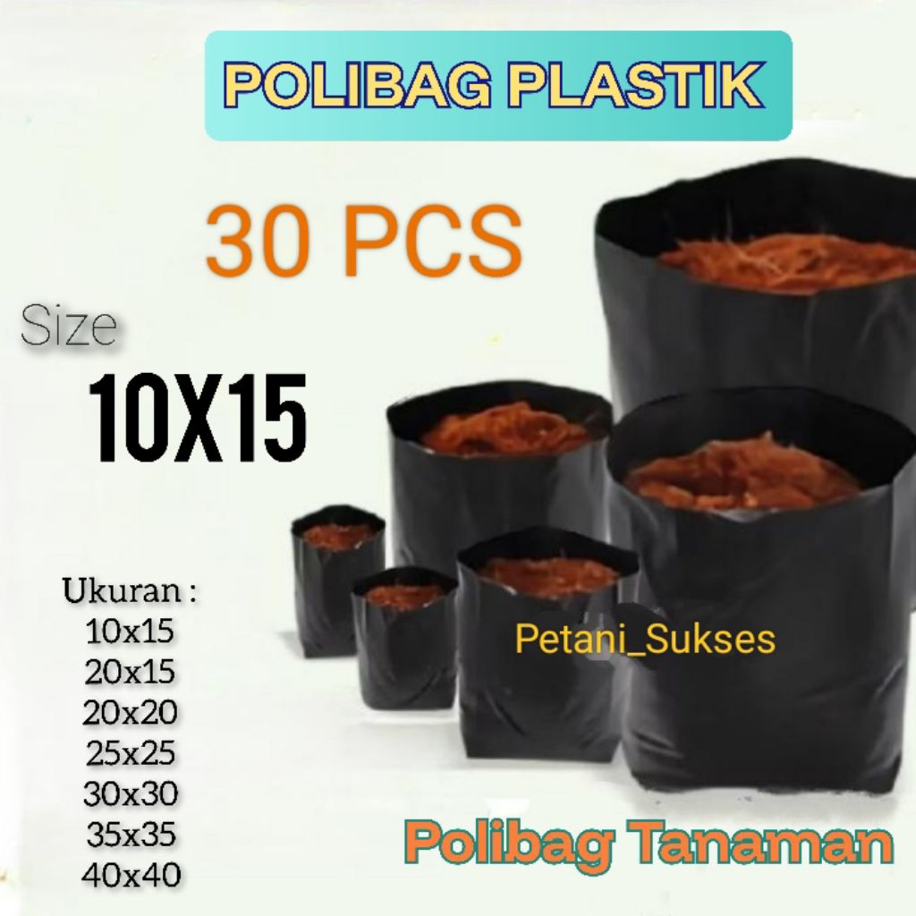 Jual Polibag Plastik Ukuran 10x15 isi 30pcs | Shopee Indonesia