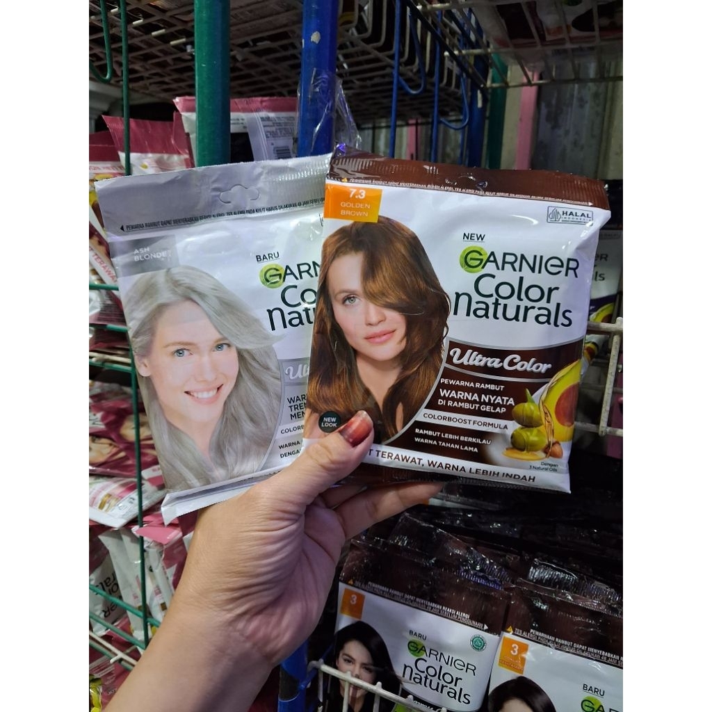 Jual paket garnier ash blonde + golden brown | Shopee Indonesia