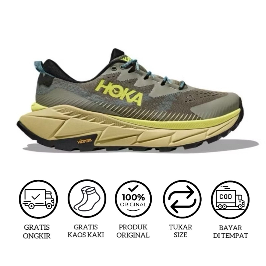 Jual Sepatu Trail Running H0ka Skyline Float X Olive Haze | Shopee ...