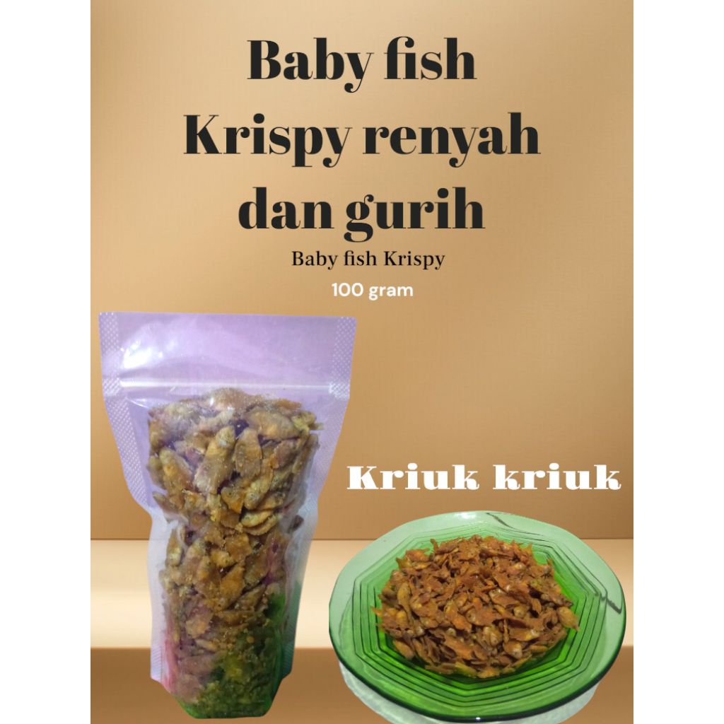 Jual baby fish pepetek renyah dan gurih 70gram makanan ringan dan ...