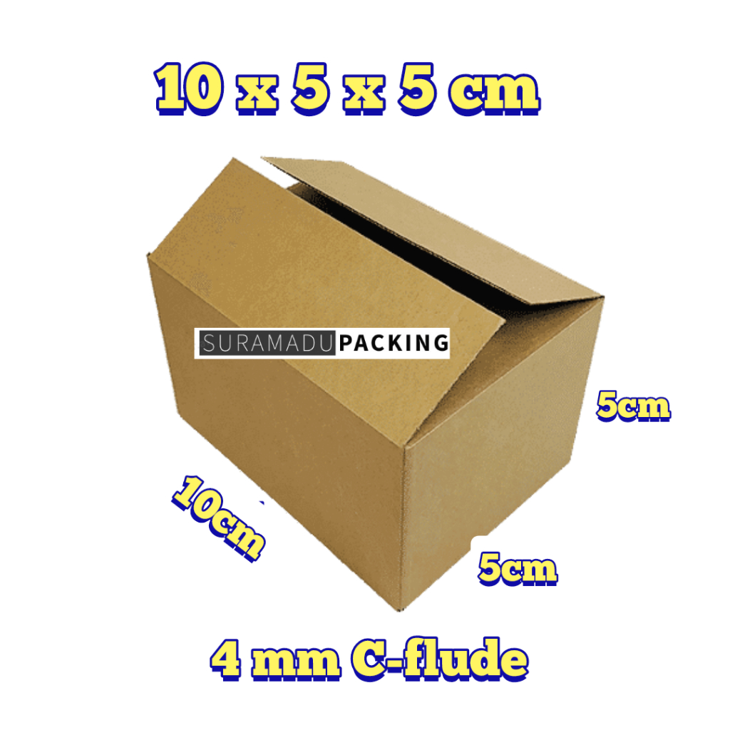 Jual Kardus box karton packing 10x5x5 cm Packing Polos dan Tebal 4mm C ...