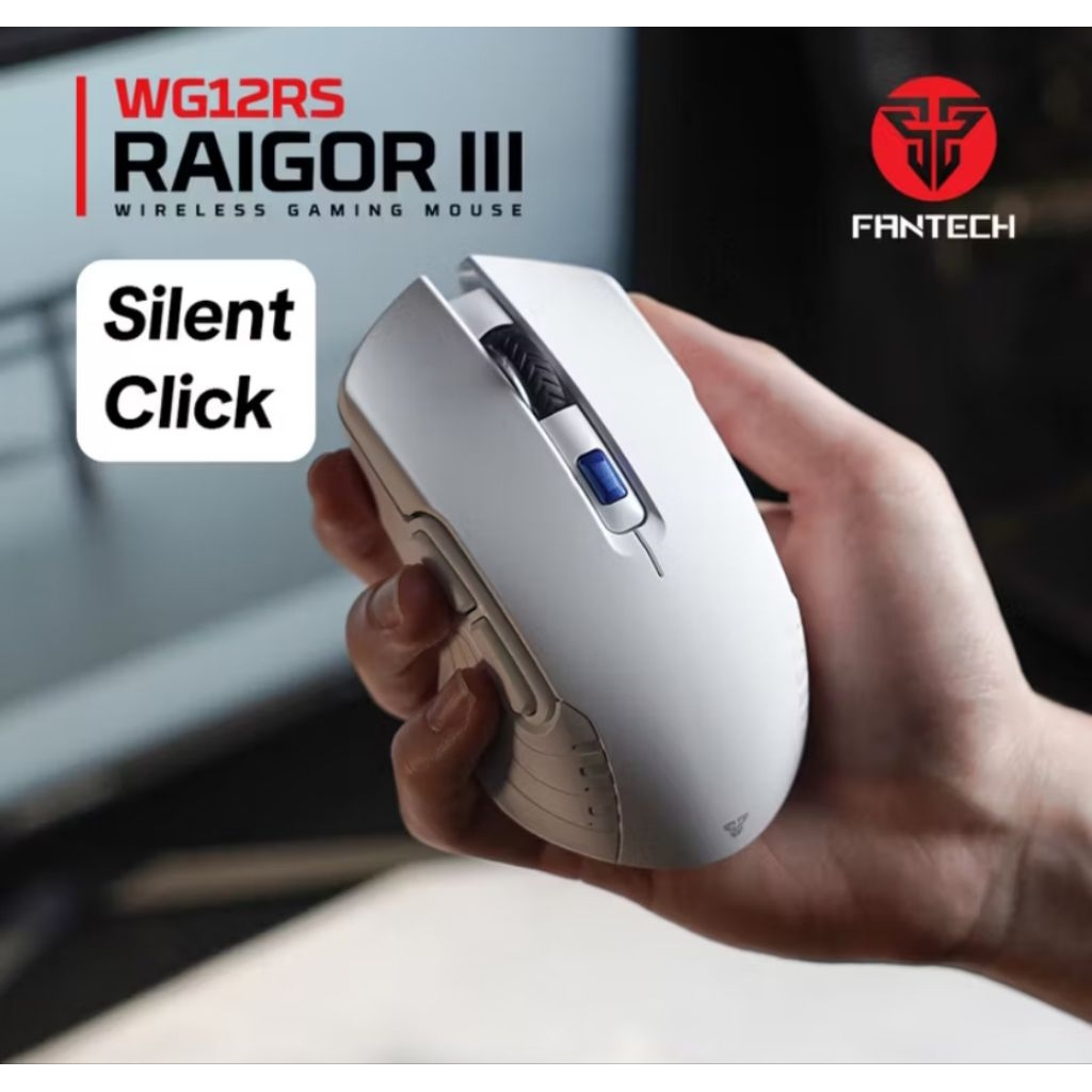 Jual Fantech RAIGOR III Rechargeable Baterai Mouse Gaming Silent Click ...