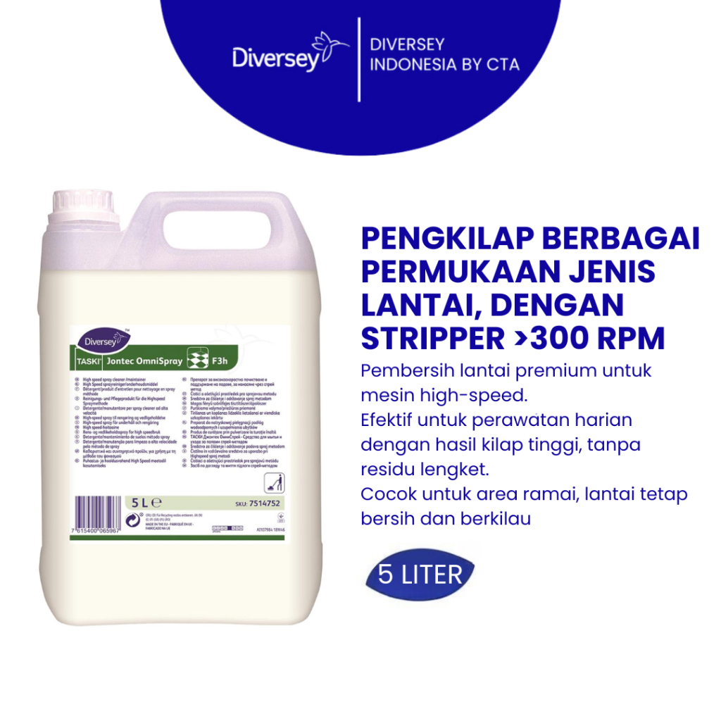 Jual Diversey TASKI Omnispray - 5 LITER - High Gloss Cleaner ...