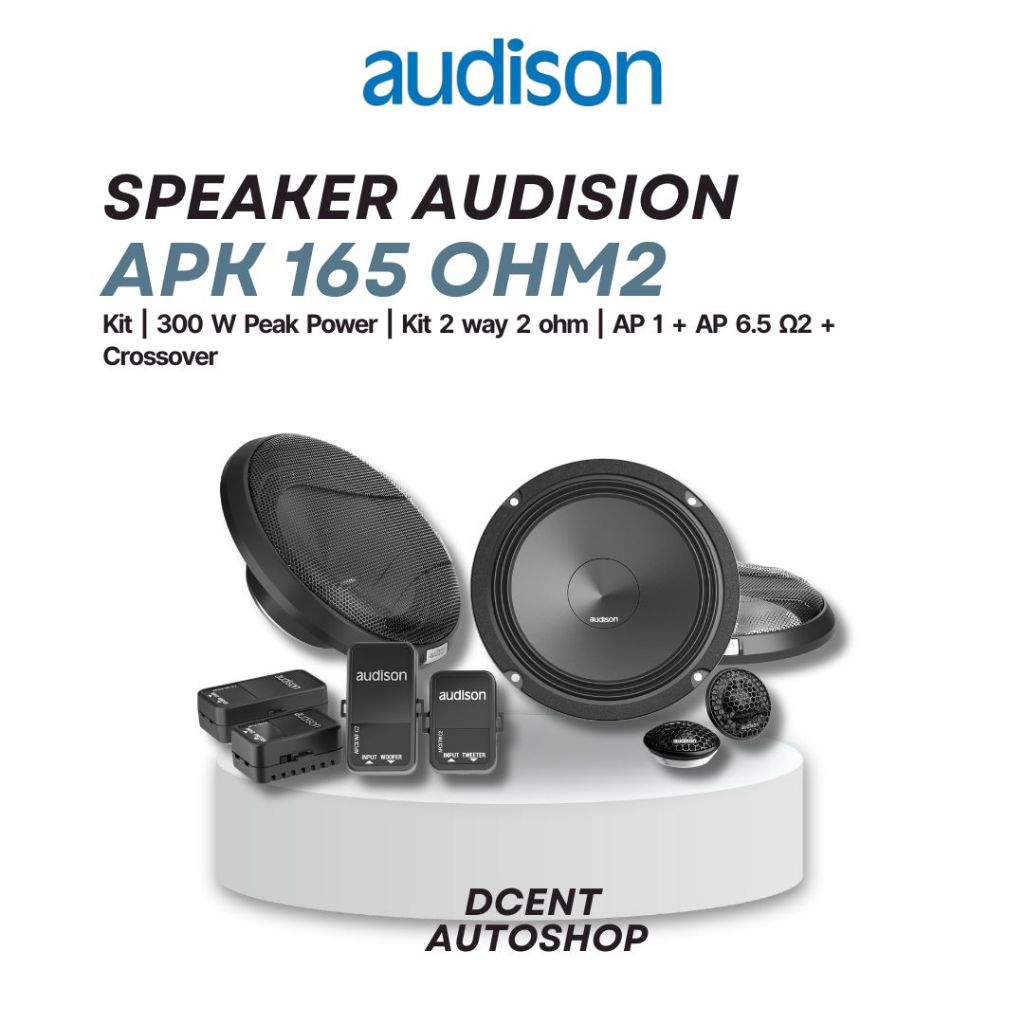 Jual Speaker Audison - Speaker 2 Way OHM 2 - Speaker APK 165 Ohm2 - Premium Quality | Shopee ...