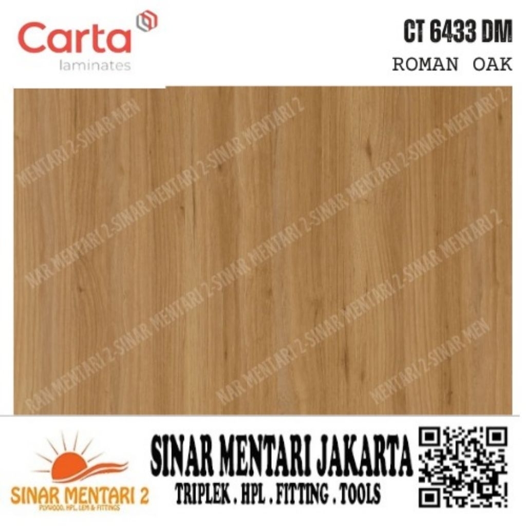 Jual HPL CARTA CT 6433 DM ROMAN OAK | Shopee Indonesia