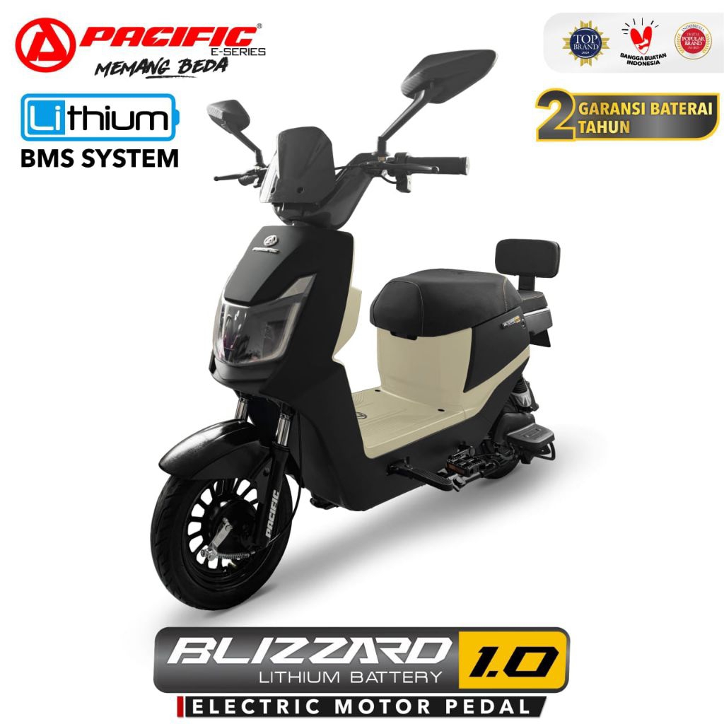 Jual SEPEDA LISTRIK REMAJA DEWASA PACIFIC BLIZZARD 1.0 LITHIUM BATTERY ...