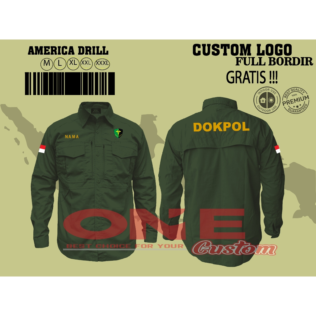 Jual Kemeja Lapangan M-Tac Tactical Dokter Polisi Dokpol - Kemeja ...