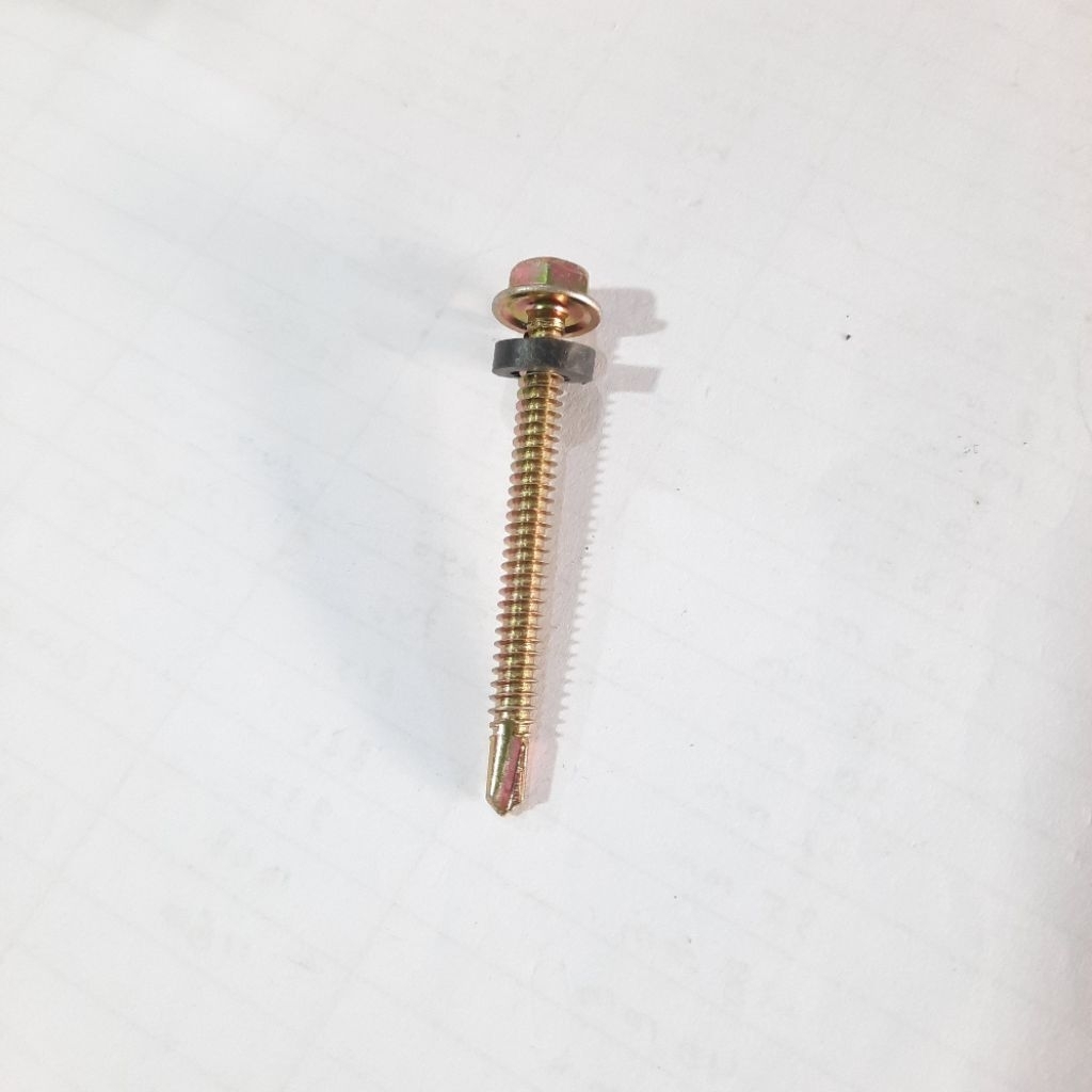 Jual [1 PC] Baut Roofing 12 x 50 Hexagonal HED merk Jet / Baut Seng ...