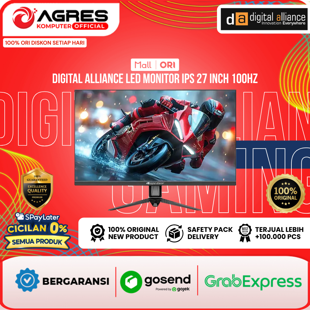 Jual DIGITAL ALLIANCE MONITOR 27 INCH IPS FHD 1080P 1MS 100HZ DA27 ...