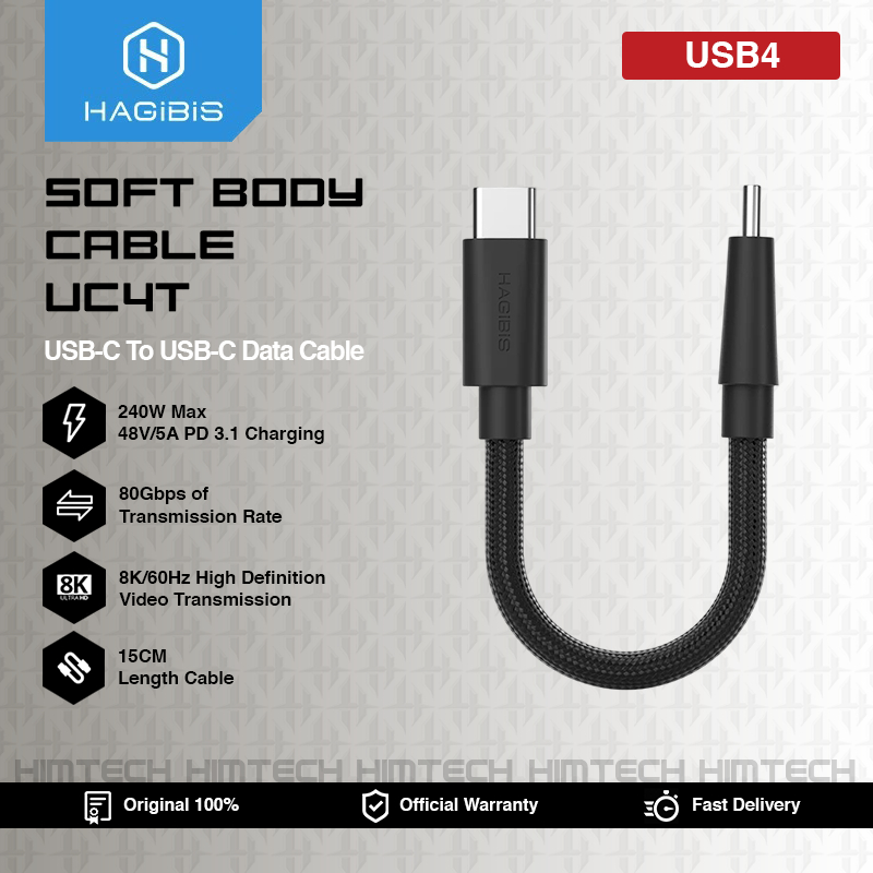 Jual HIMTECH - Kabel Data PD Charger HAGIBIS UC4T Power Delivery 240W ...