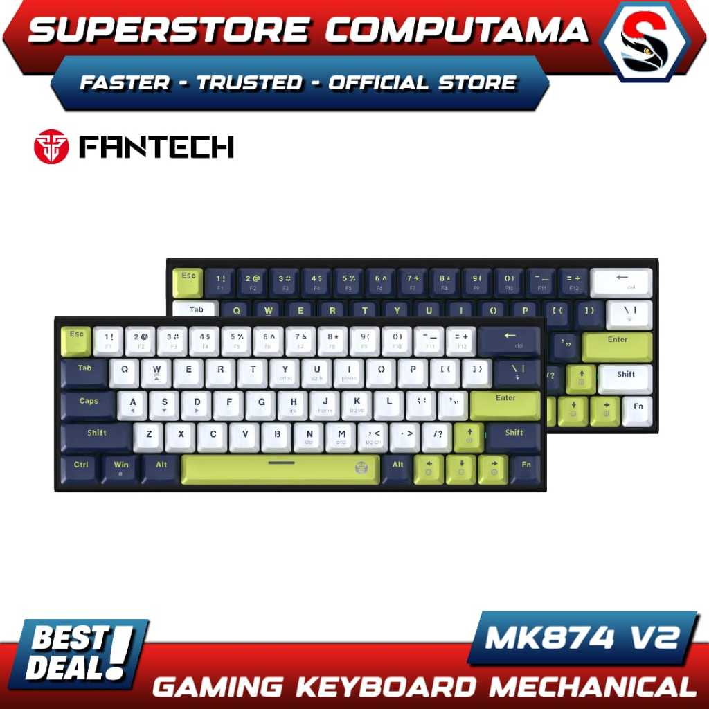 Jual Fantech ATOM 63 | ATOM63 - MK874V2 Mori Series Keyboard Mechanical ...