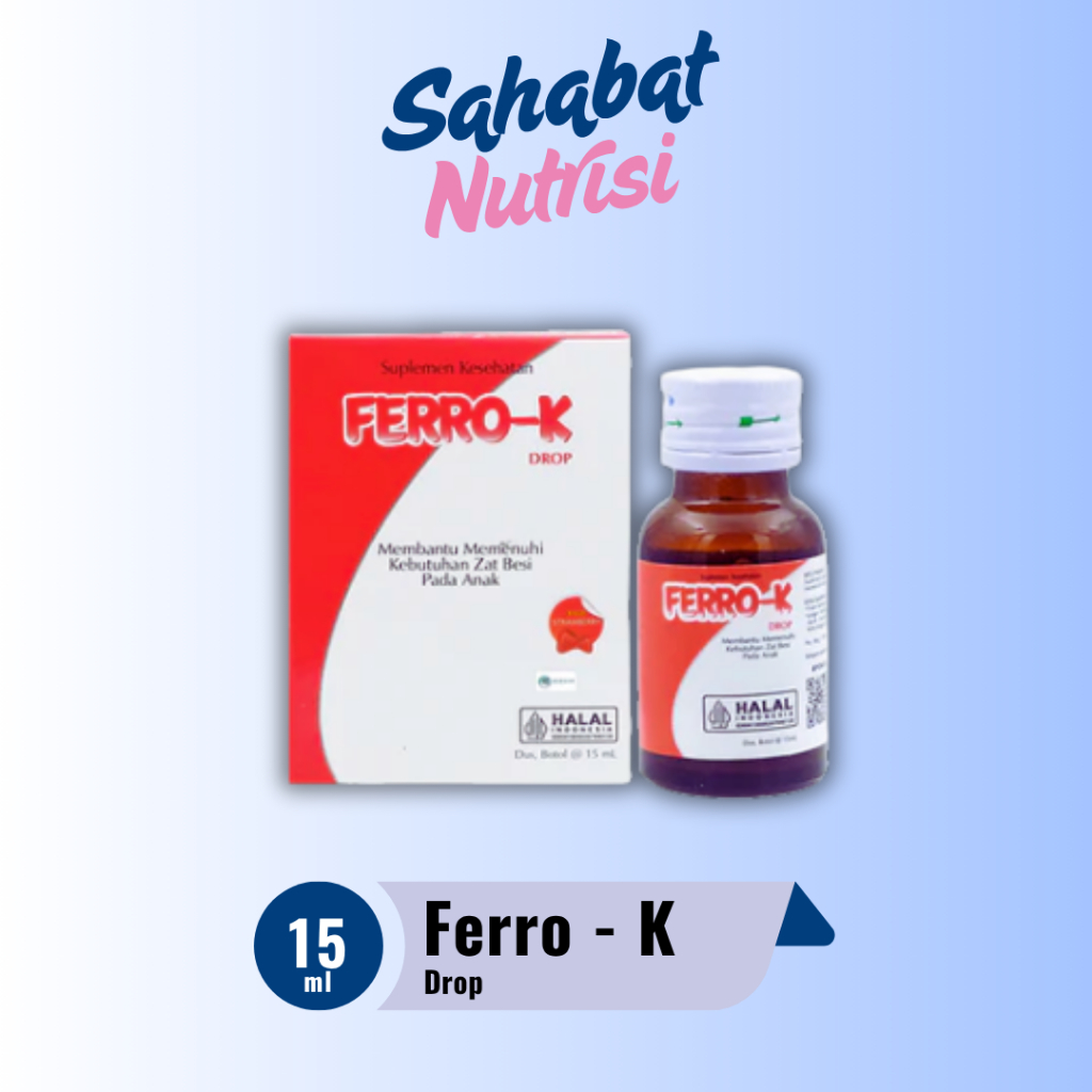 Jual FERRO K DROP (SUPLEMEN ZAT BESI ANAK) | Shopee Indonesia