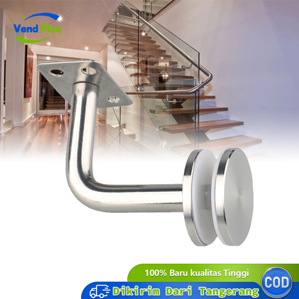 Jual Handrail Connector Bracket Glass Clamp Banister Flexible Siku ...
