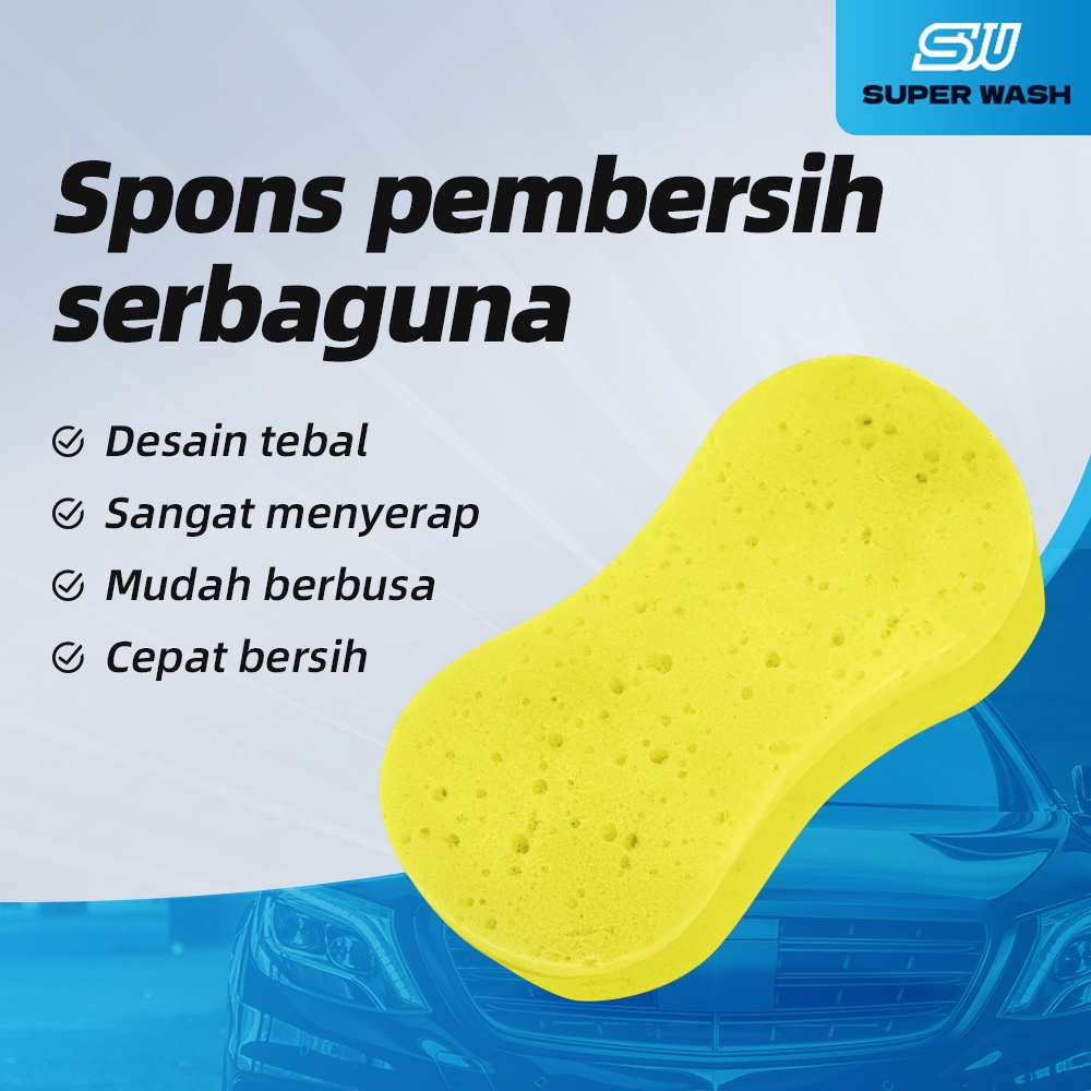 Jual SUPER WASH Spons Cuci Serbaguna / Cuci Mobil &Cuci motor /Busa ...