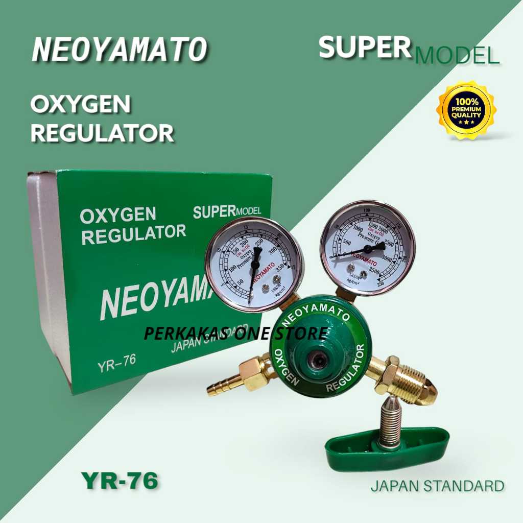 Jual Regulator Tabung Gas Oxygen Oksigen Untuk Las Skls NEOYAMATO YR-76/ Regulator Las Tabung ...