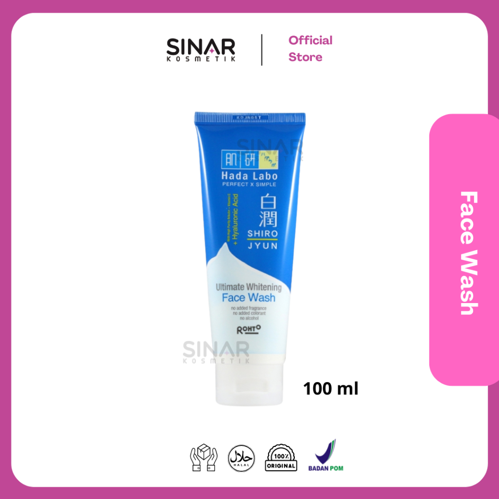 Jual Hada Labo Hadalabo Shirojyun Ultimate Whitening Face Wash 100 gr ...