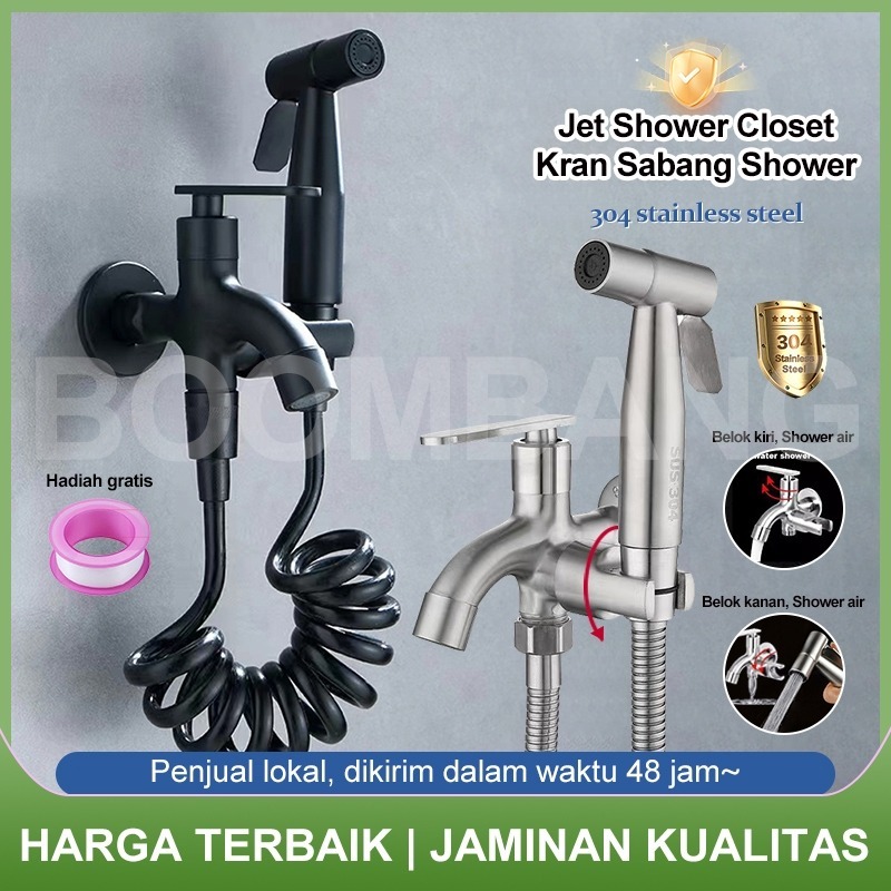 Jual Jet Shower Closet Stainless/Kran Cabang Shower 2/Jet Washer Toilet ...