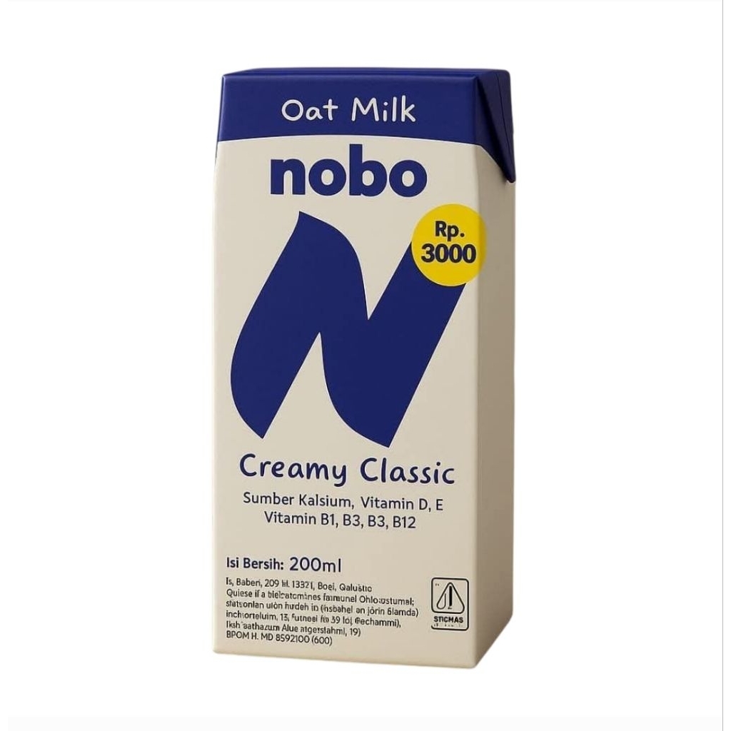 Jual NOBO OAT MILK CREAMY CLASIC 200ML | Shopee Indonesia