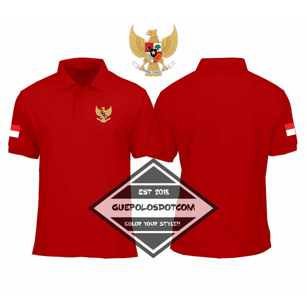 Jual POLOSHIRT BERKERAH LOGO GARUDA PANCASILA - Baju Berkerah Logo ...