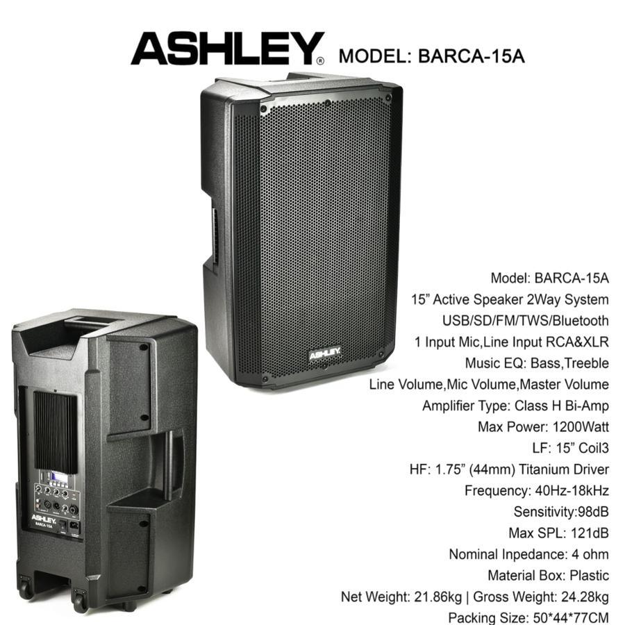 Jual Speaker Aktif Monitor Ashley Barca 15A Original Bluetooth TWS Speaker 15 Inch | Shopee ...