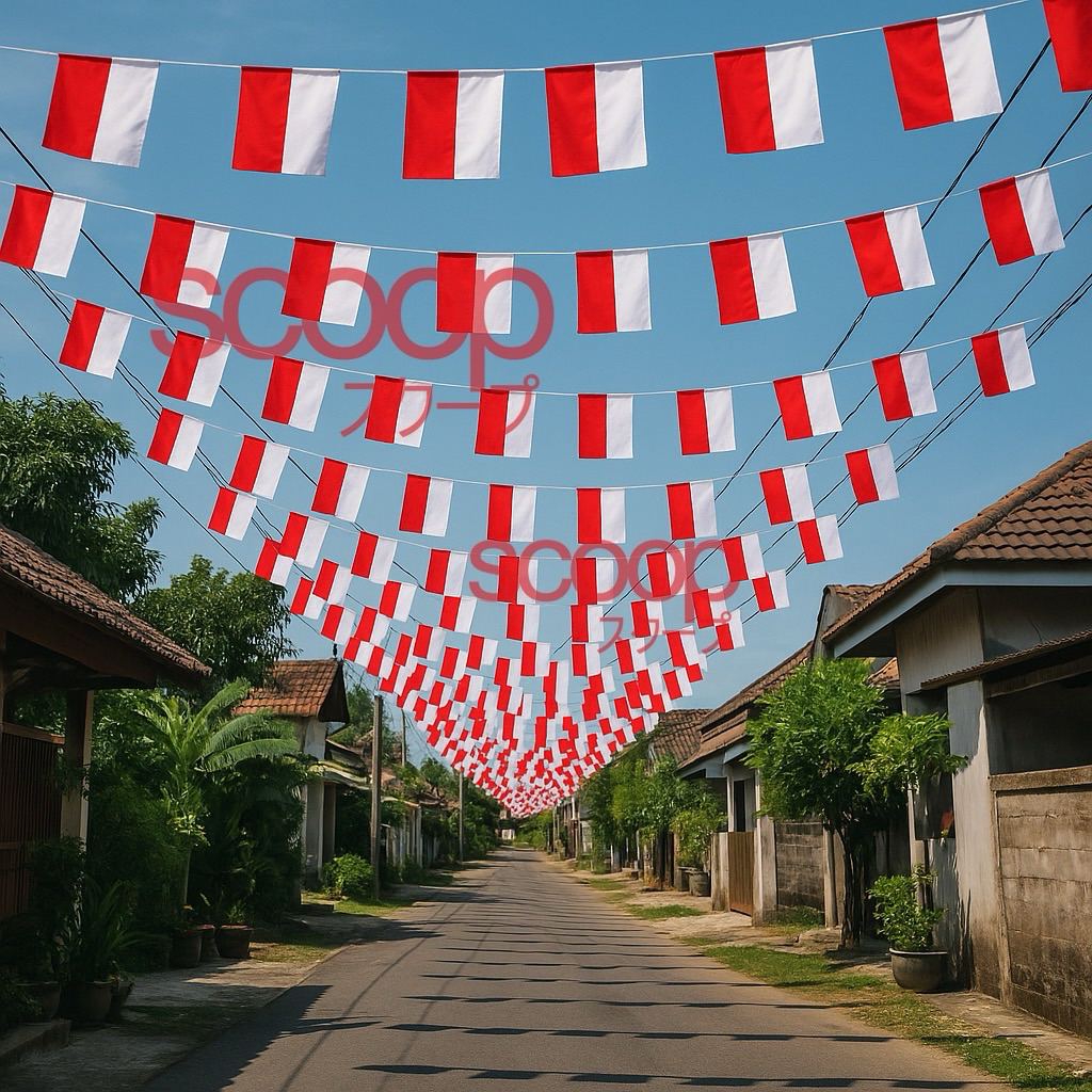 Jual Scoop Dekorasi 17 Agustus Merah Putih Kemerdekaan Bendera Kain ...