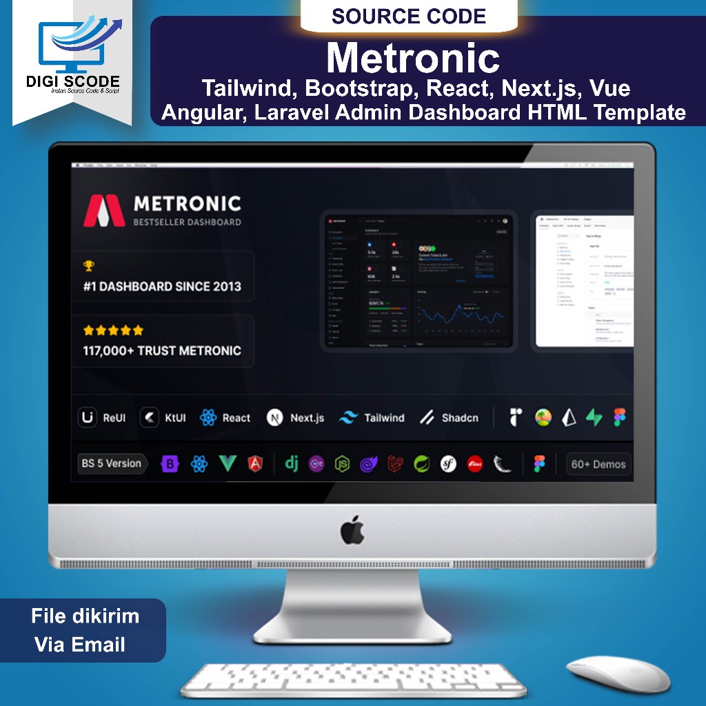 Jual Metronic | Tailwind, Bootstrap, React, Next.js, Vue, Angular, Laravel Admin Dashboard HTML ...