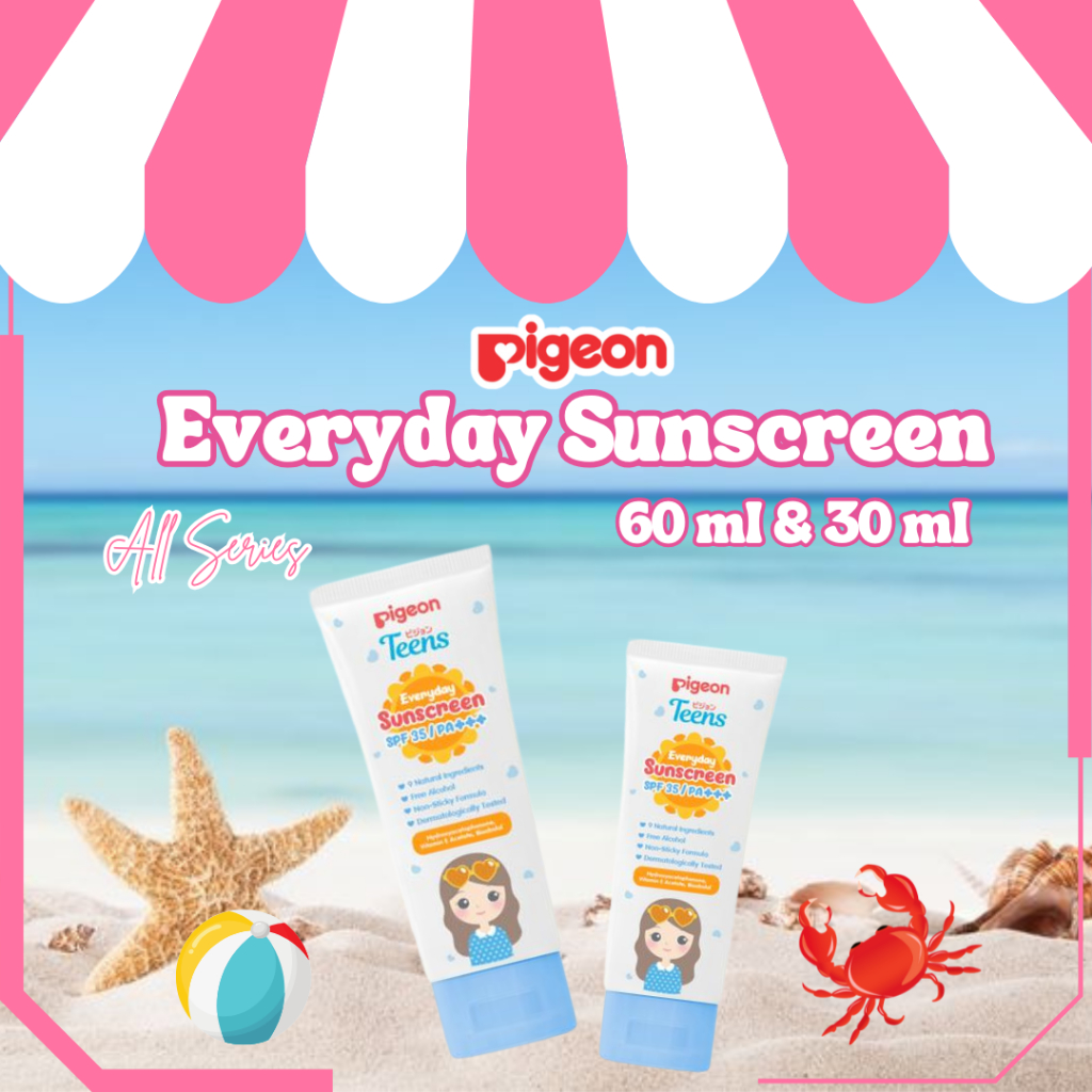 Jual PIGEON TEENS Everyday Sunscreen SPF 35/PA+++ 30ml | original 60ML ...
