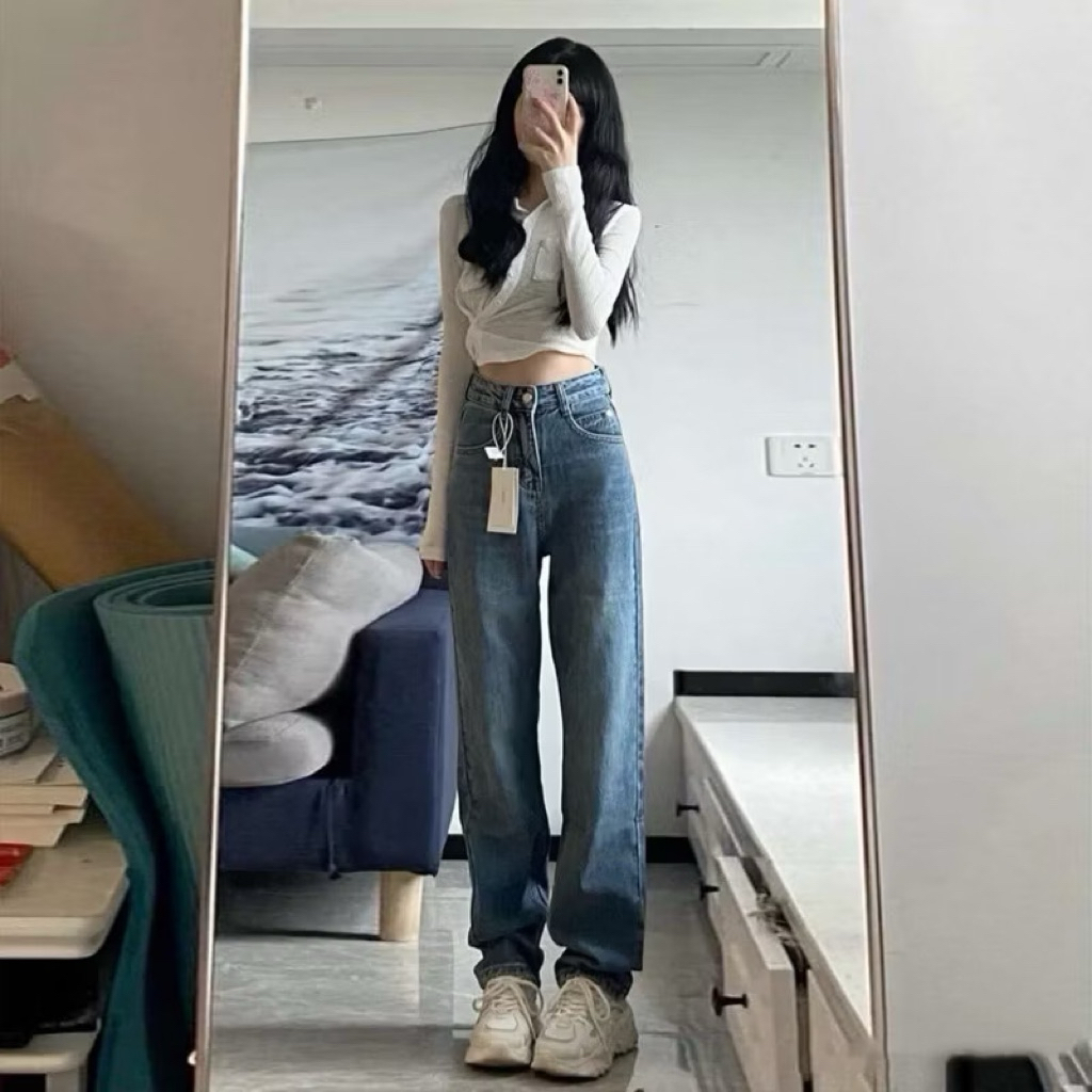 Jual Celluaa - Celana Jeans High Waist Premium Wanita Korean Style ...