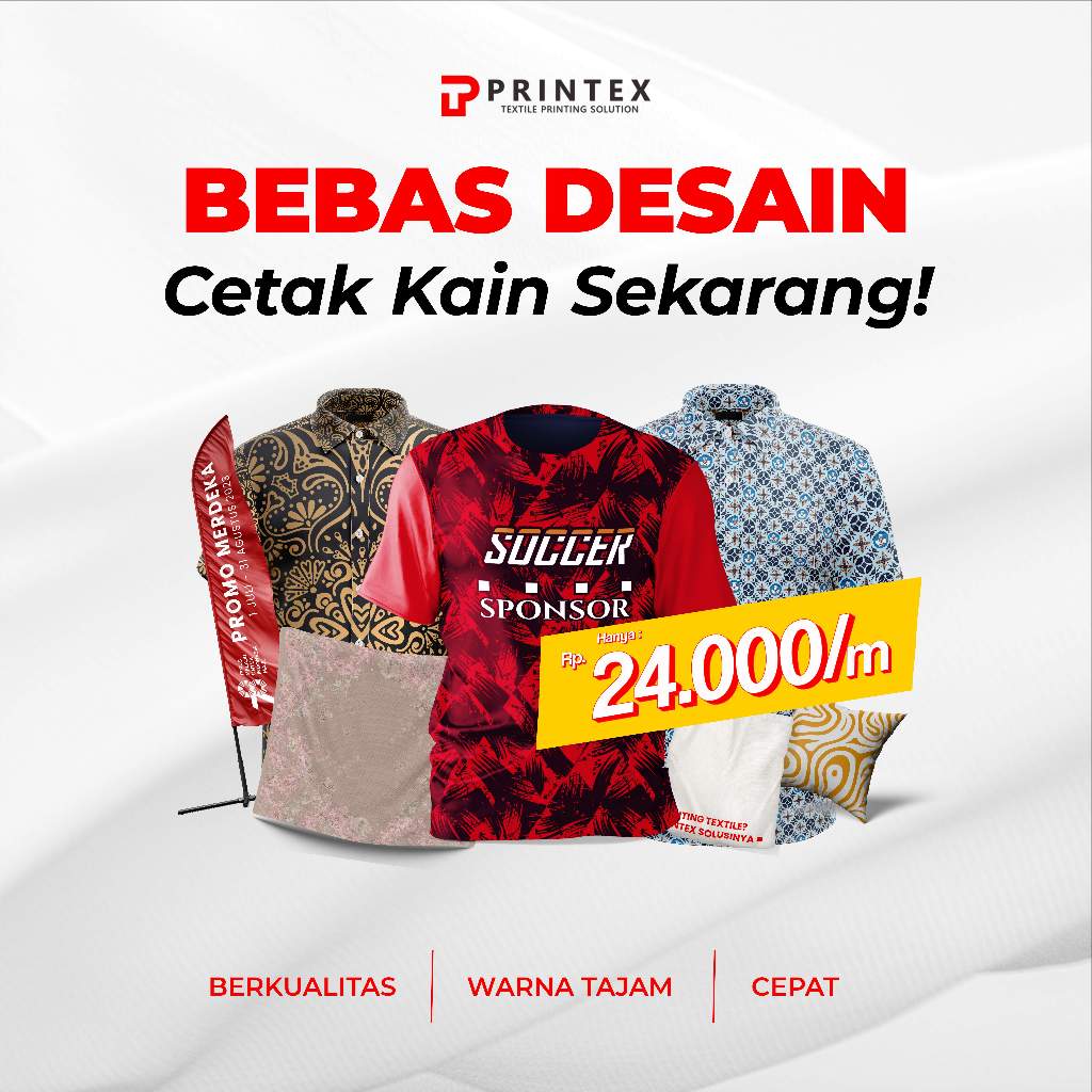 Jual Jasa Cetak Kain Print Press Sublim | Hijab Print | Jersey Basket ...
