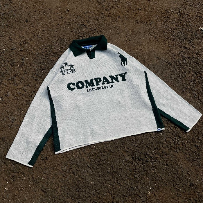 Jual Wp Company - WP Co - Knitwear BOXY GREAT Green Base Ball - Rajut ...
