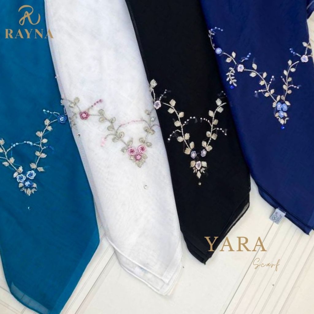 Jual RAYNAHIJAB - Yara Scarf - Paris Japan Premium - Sulam Bunga ...