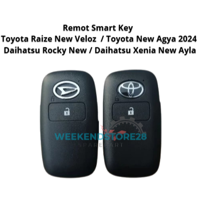 Jual Remot Smart Key Toyota Raize New Veloz / Toyota New Agya 2024 ...