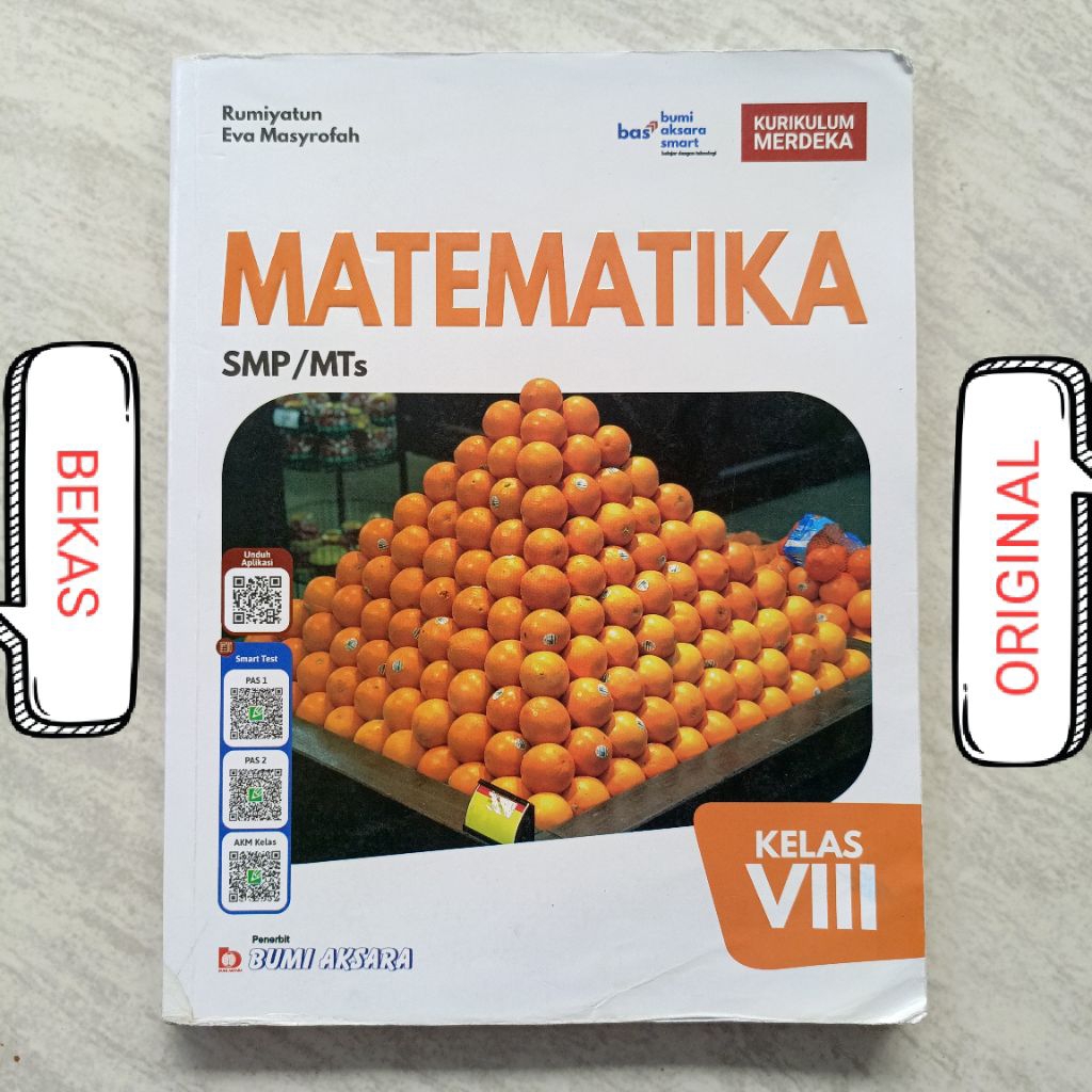 Jual Buku MTK Matematika Kelas 8 VIII 2 II SMP MTS Penerbit Bumi Aksara Kurikulum Merdeka ...
