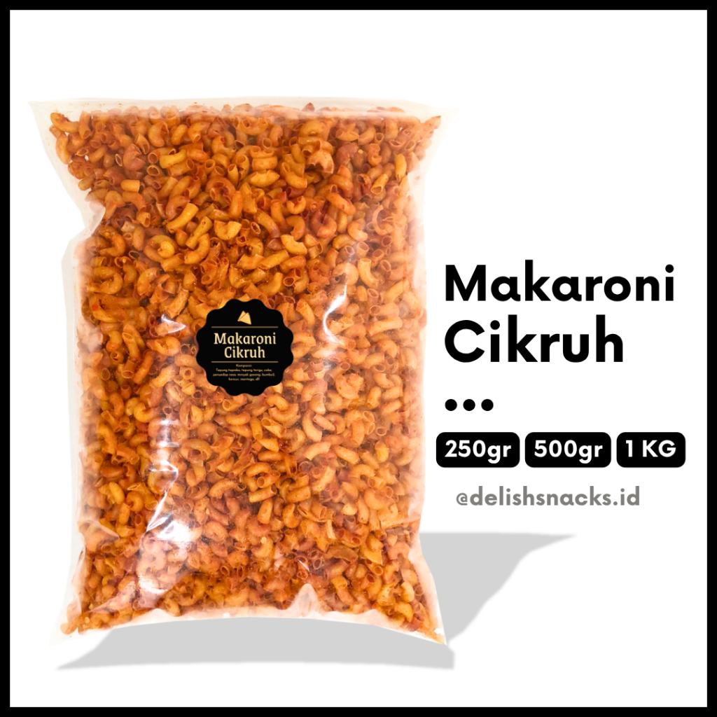 Jual [DELISH SNACKS] Makaroni Cikruh Pedas (Grosir) 250gr 500gr 1 KG ...