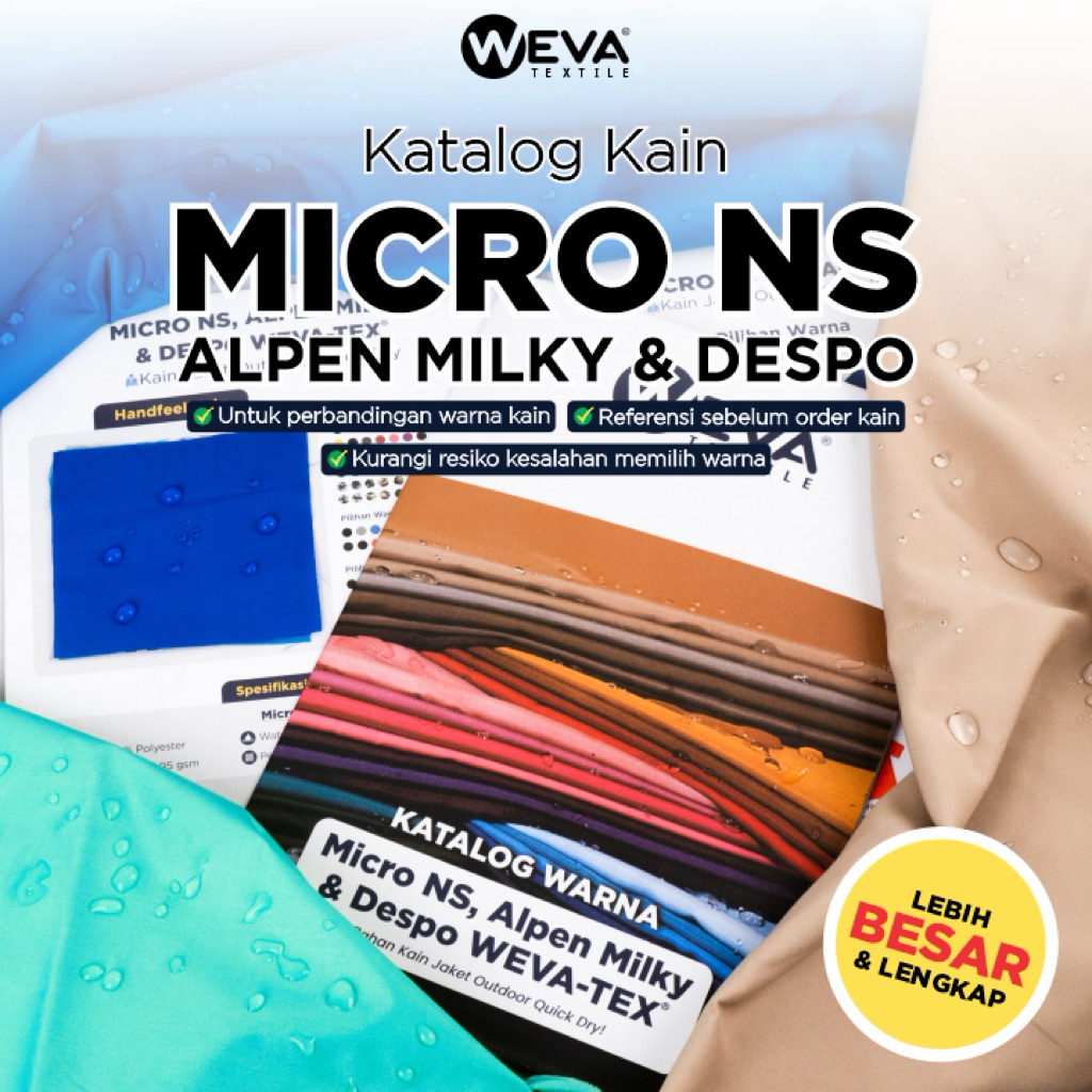 Jual Buku Katalog Bahan Kain PARATEX NANO Parasut Micro NS Despo ...