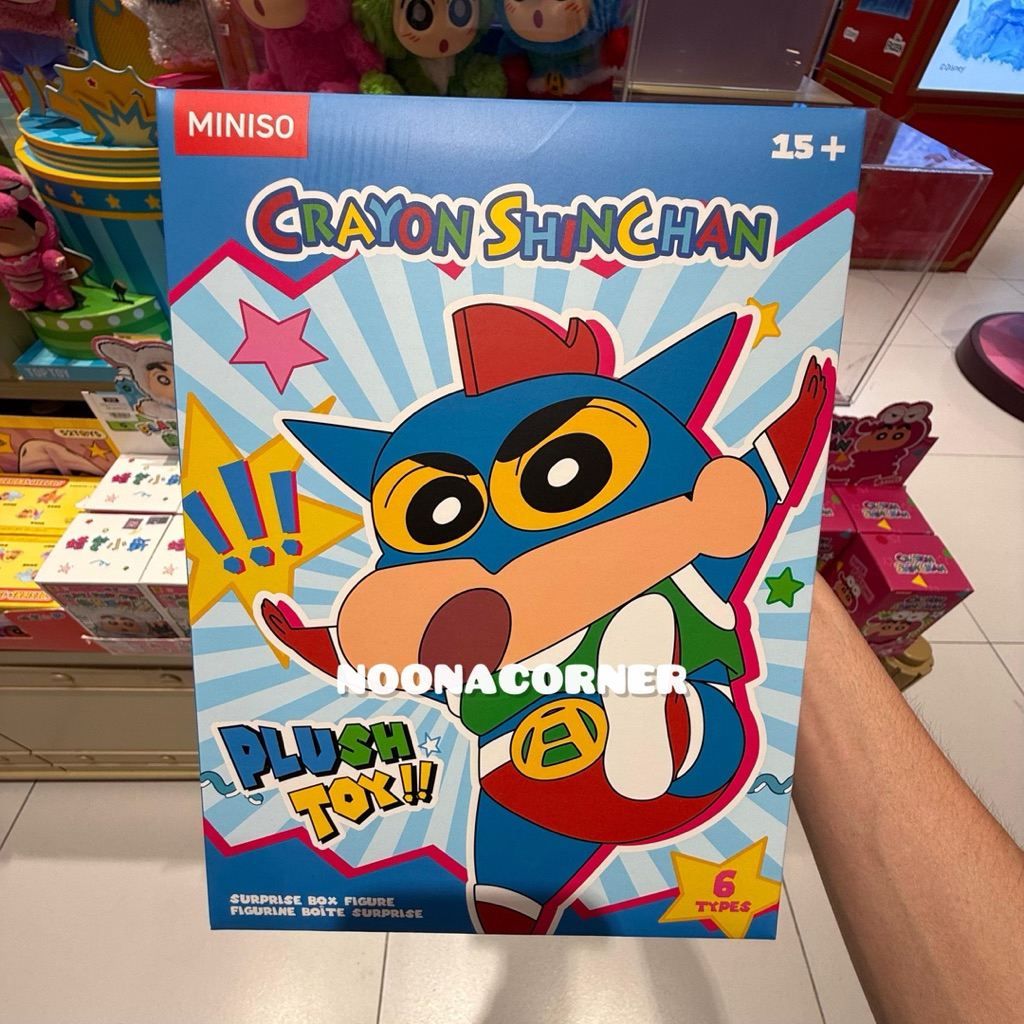 Jual Miniso x Shinchan ‼️ Blind Box Vinyl Plush Toy Crayon Shinchan ...