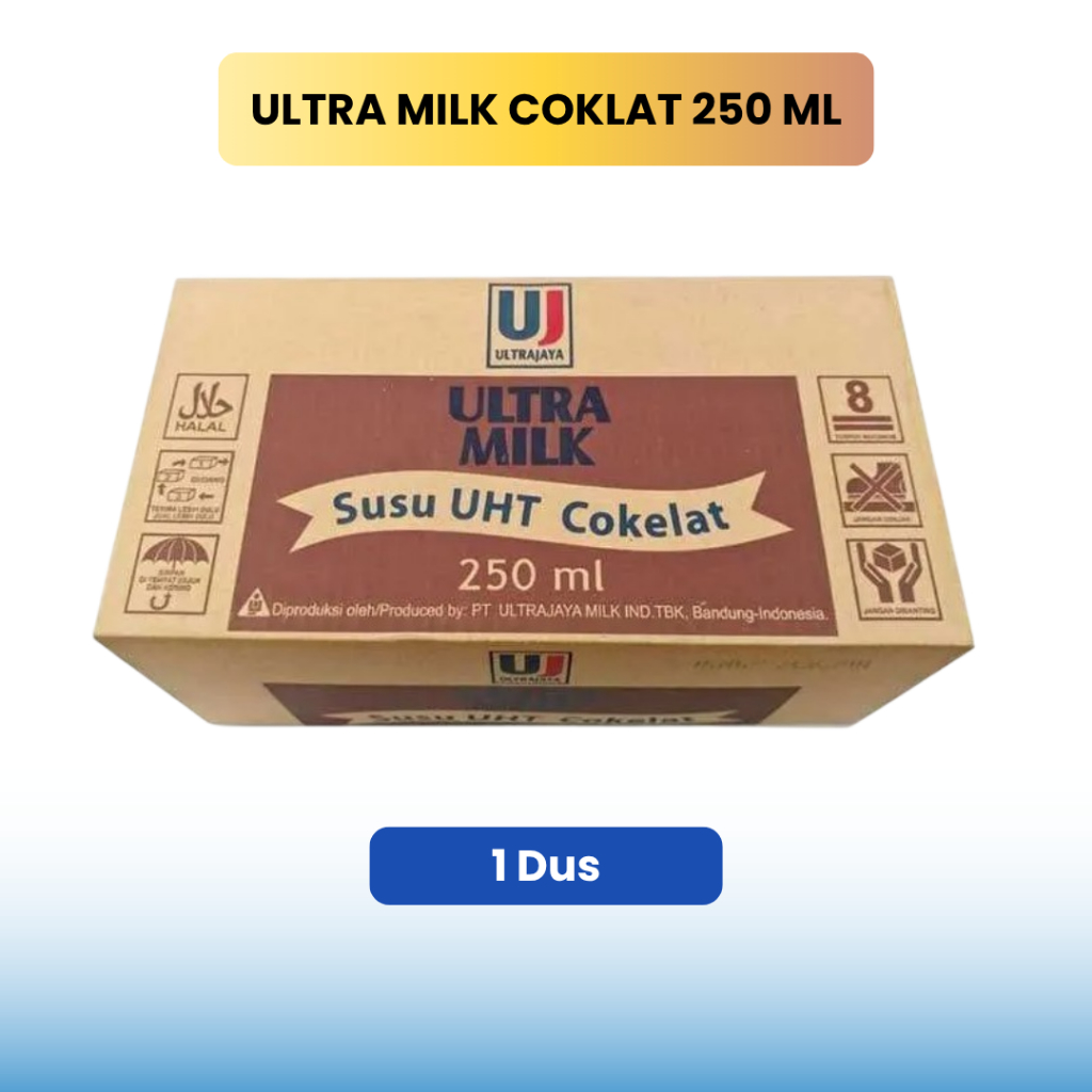 Jual Jual Susu Ultra Milk Rasa Coklat 250 ml 1 Dus | Shopee Indonesia