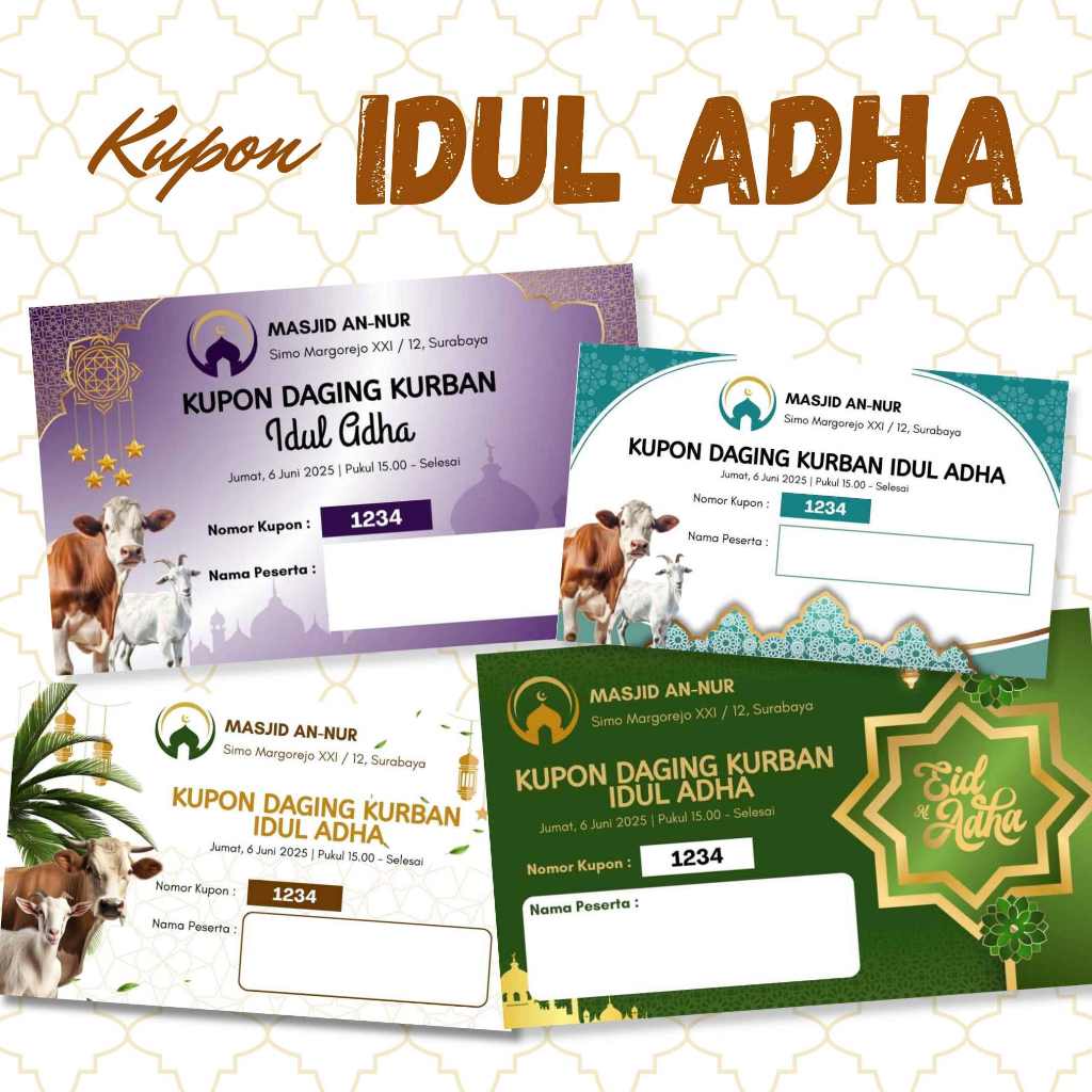 Jual Kupon Qurban | Kupon Idul Adha | Kupon Kurban | Shopee Indonesia