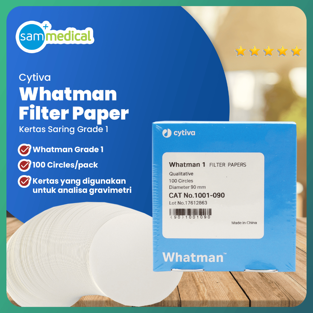 Jual Whatman Filter Paper / Kertas Saring - Diameter 90mm / Kertas Lab ...
