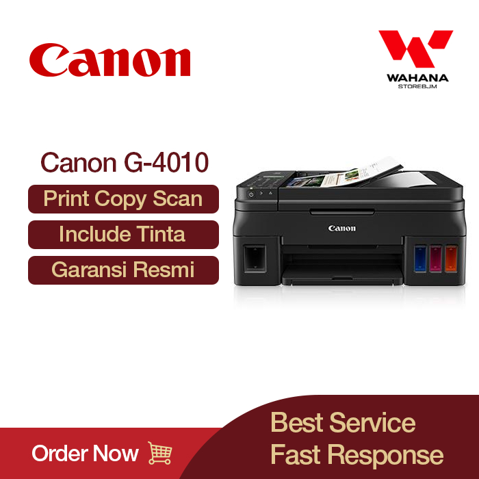 Jual Canon Inkjet Printer PIXMA G4010 ( Print - Scan - Copy - Fax ...