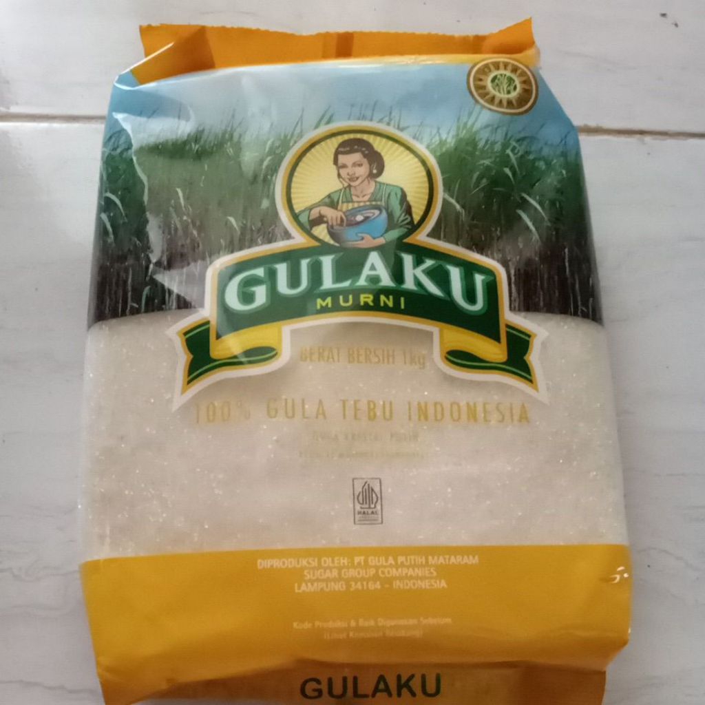 Jual GULAKU GULA PASIR 1KG MURNI 100% GULA TEBU INDONESIA MANIS BERSIH ...