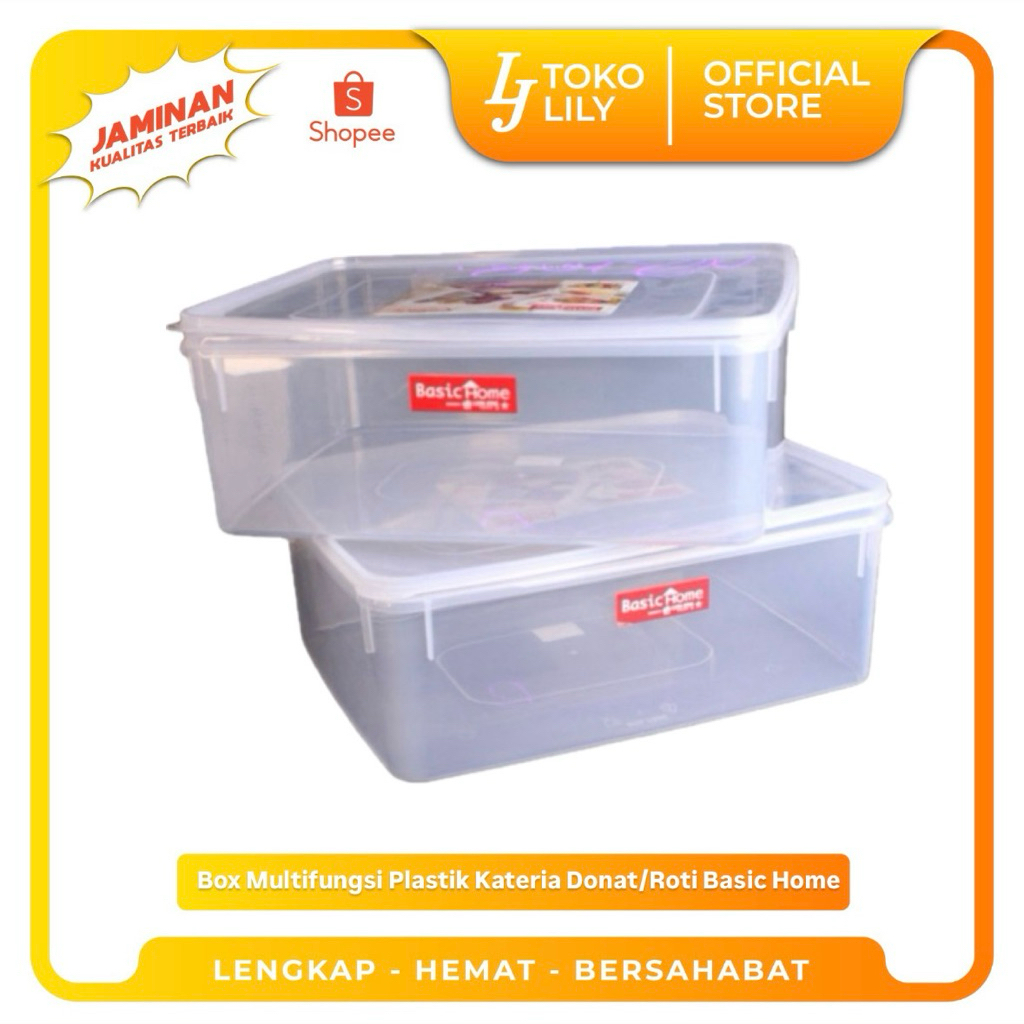 Jual Kotak Penyimpanan Donat/Roti Box Multifungsi Kateria Basic Home | Shopee Indonesia