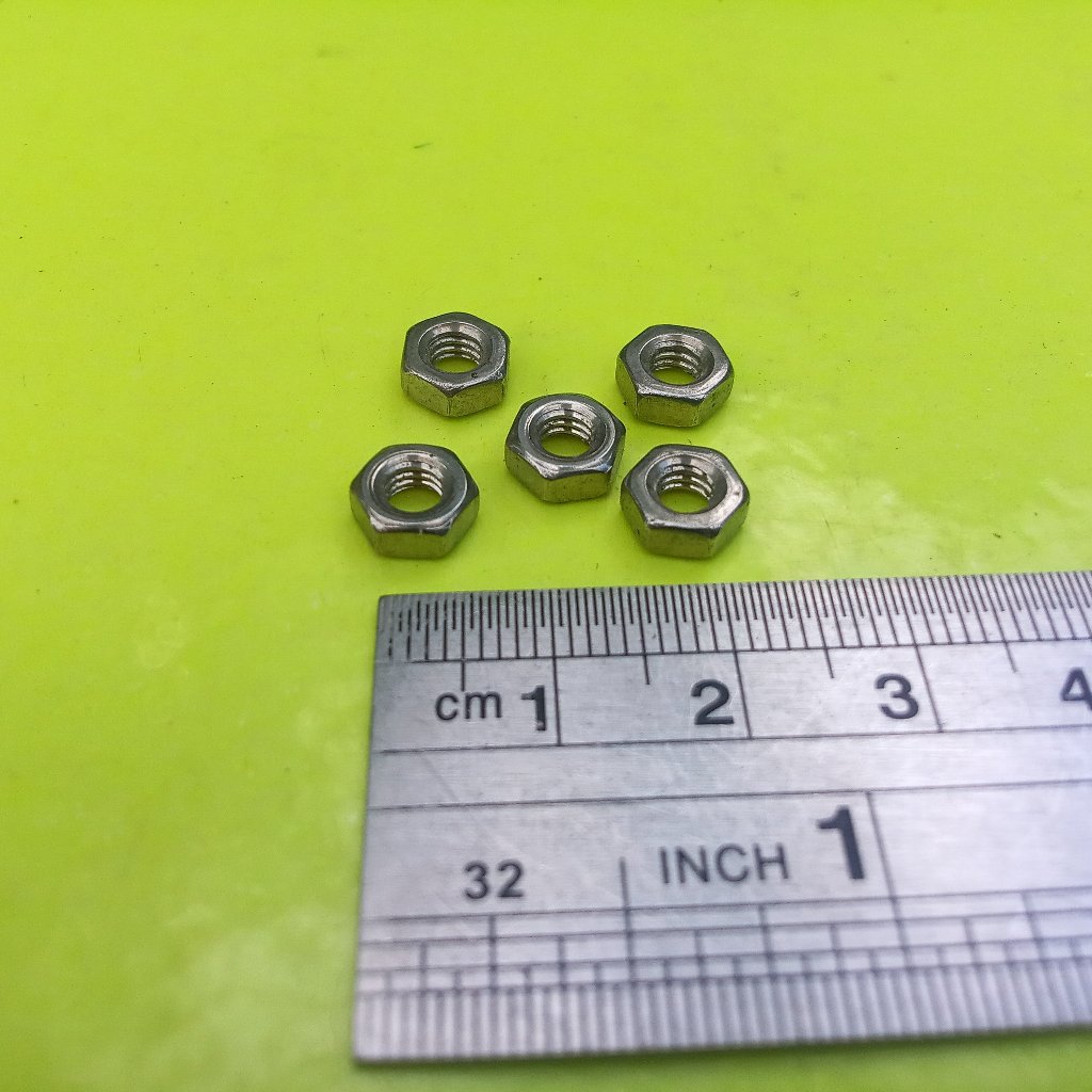 Jual MUR STAINLESS M4 / MUR BAUT STAINLESS KUNCI 7 / MUR M4 STAINLESS STEEL / MUR SS M4 / NUT M4 ...