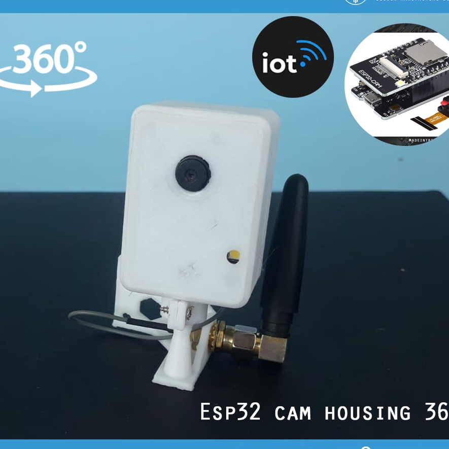 Jual Madeintridi casing Camera mount 360 ESP32-Cam Case project iot | Shopee Indonesia