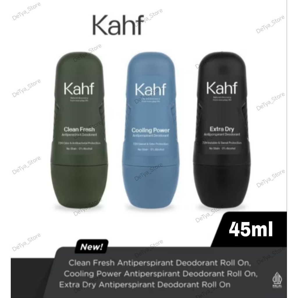 Jual Kahf Deodorant Roll On 45ml | Shopee Indonesia