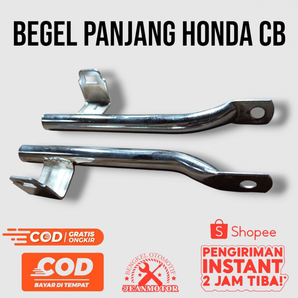 Jual Behel Flanger Belakang Model Panjang Oval Chrome CB100 GL C70 ...
