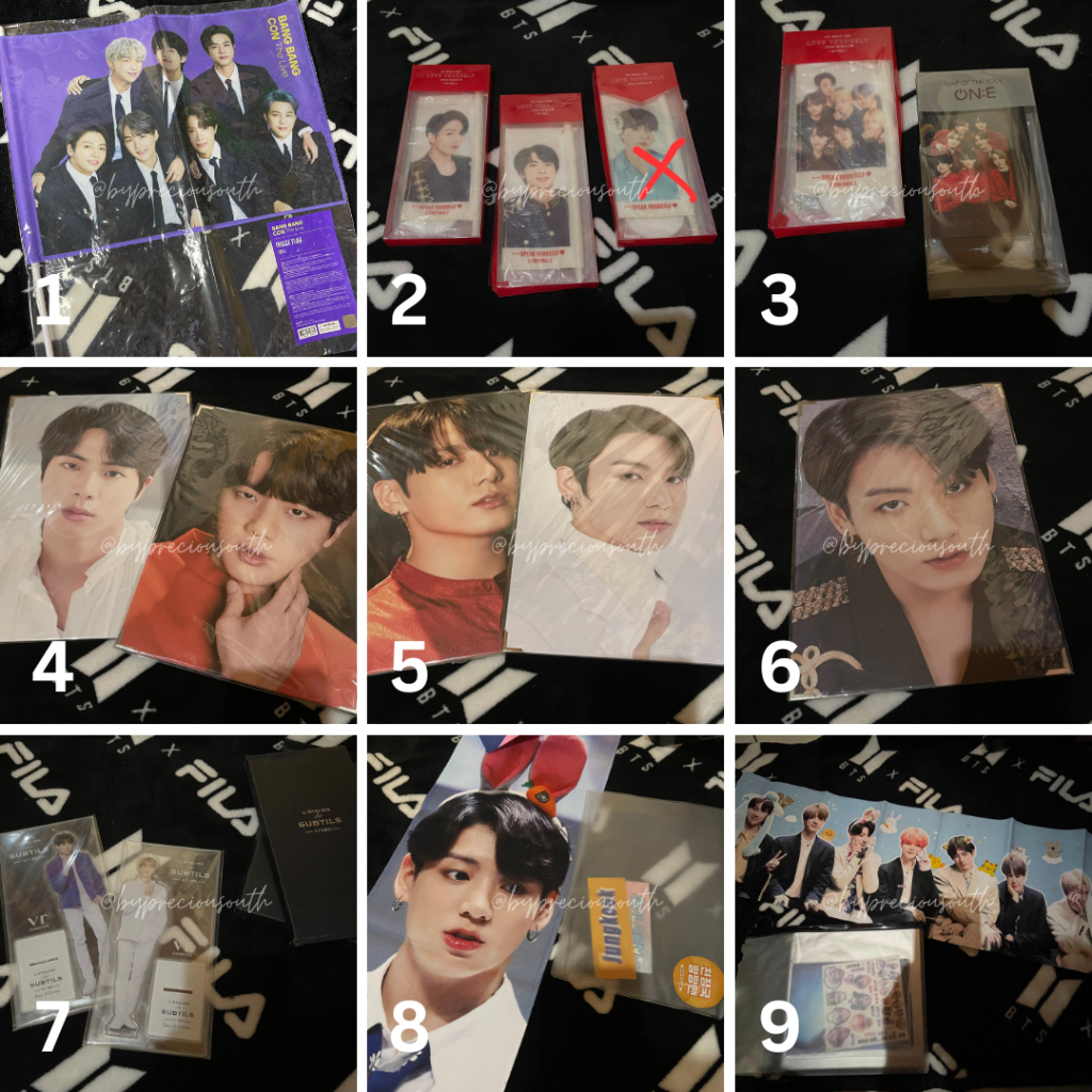 Jual BTS Official Concert Merchandise Fansite Slogan Mini Flag Premium ...