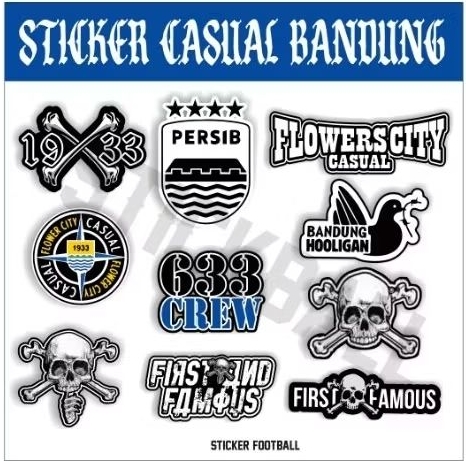 Jual STICKER CASUAL HOOLIGAN BANDUNG 1933 | Shopee Indonesia